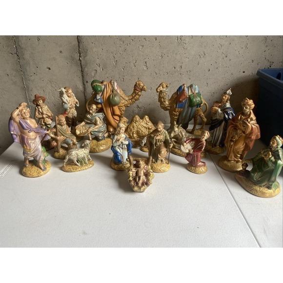 Atlantic Molds | Holiday | Complete 8 Piece Vtg 7s Hand Painted ...